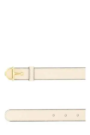 Gucci Leather Belt With Gold Tone Hardware