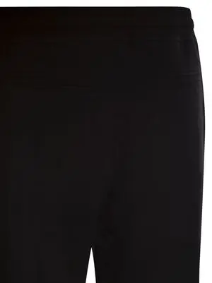 Brunello Cucinelli Techno Cotton Fleece Drawstring Trousers - Black