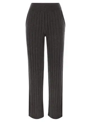 Brunello Cucinelli Ribbed Cashmere Knit Trousers
