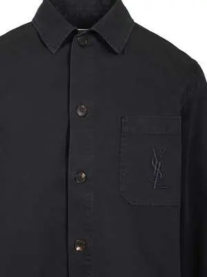 Saint Laurent Cassandre Overshirt - Blue