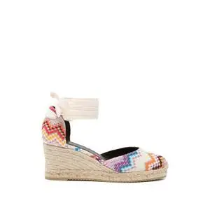 Missoni Chevron Pattern Wedge Espadrilles