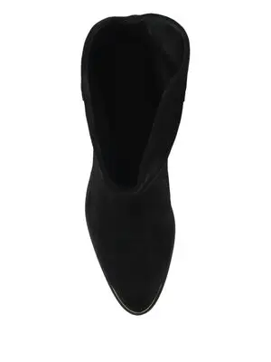 Isabel Marant Étoile Elbana" Suede Boots With Metal Detailing - Black