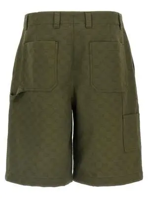Gucci Gg Fabric Wide Leg Bermuda Shorts