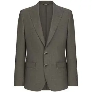 Dolce & Gabbana Virgin Wool Blazer With Peak Lapels