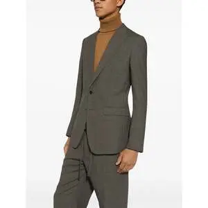 Dolce & Gabbana Virgin Wool Blazer With Peak Lapels