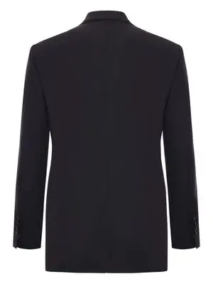 TOM FORD High Twist Double Breasted Wool Jacket - Black