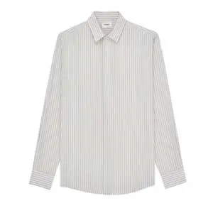Saint Laurent Slim Fit Cassandre Shirt - Gray