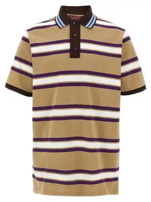 Gucci Embossed Logo Polo Shirt - Multicolor
