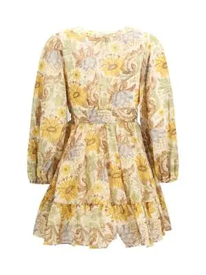 Zimmermann Daylight Wrap Mini Dress - Yellow