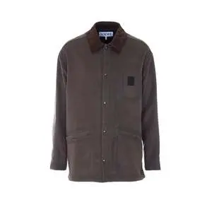 Loewe Anagram Patch Logo Overshirt - Brown
