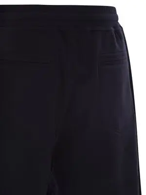 Brunello Cucinelli Techno Cotton Fleece Bermuda Shorts - Blue