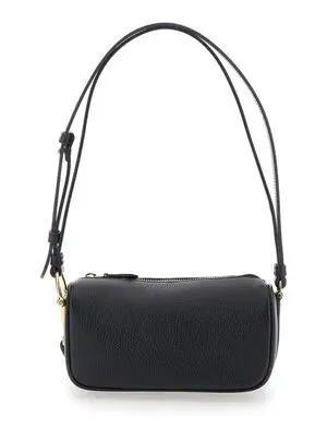 Gucci Black Grained Leather Mini Bag With Half Horsebit Detail - Multicolor