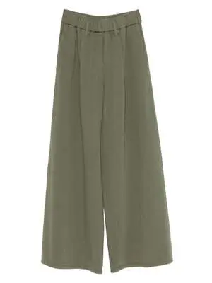 FORTE_FORTE Wide Leg Elasticated Waist Trousers - Multicolor