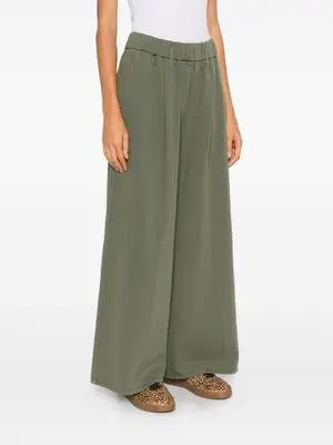 FORTE_FORTE Wide Leg Elasticated Waist Trousers - Multicolor