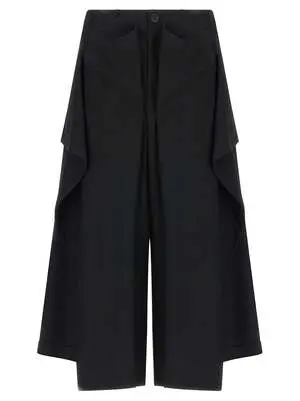 Issey Miyake Uni-form Wool Trousers - Black