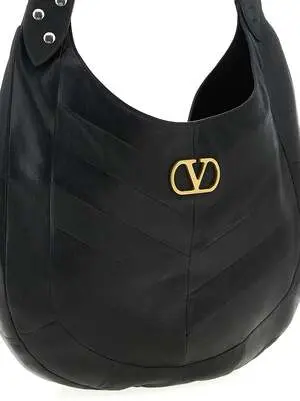 Valentino Garavani Medium Hoboho Shoulder Bag - Black
