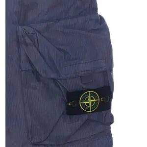 Stone Island Logo Patch Cargo Bermuda Shorts