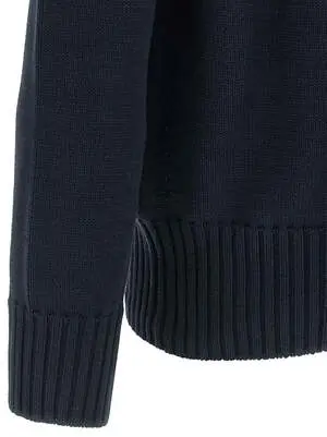 Givenchy Paris Embroidered Turtleneck Sweater - Blue