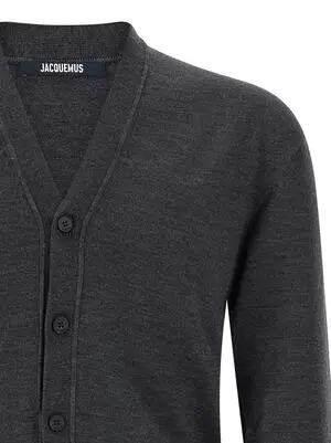 Jacquemus Le Cardigan Brodé Merino Wool Cardigan