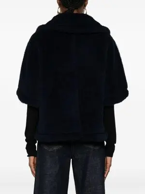 Max Mara Wool Blend Cape - Multicolor