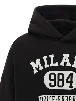 Dolce & Gabbana Flocked Print Hoodie