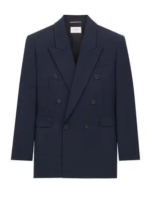 Saint Laurent Wool Double-breasted Blazer