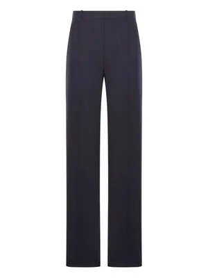 Saint Laurent High-waisted Wool Tailored Pants - Blue