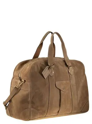 Brunello Cucinelli Suede Weekender Bag - Multicolor