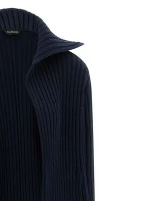 Balenciaga Ribbed Maxi Cardigan