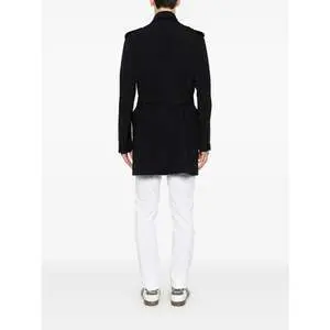 MONTECORE Double Breasted Belted Trench Coat