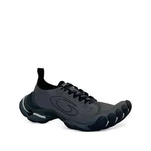 Balenciaga Grey Polyester Rubber Sole Sneakers - Gray