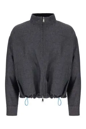 Fendi Zip-up Jacket With Drawstring Hem - Multicolor