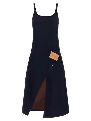 JW Anderson Twisted Workwear Denim Dress - Multicolor