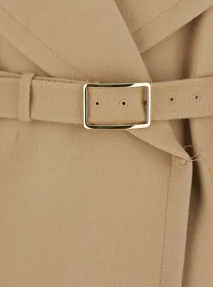 Sportmax Coat With Belt - Multicolor
