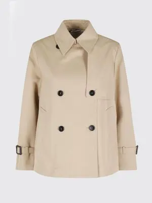 Max Mara Double Breasted Button Detailed Coat - Brown