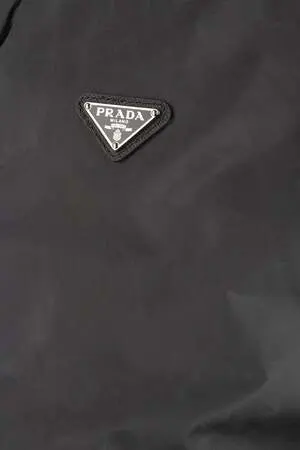 Prada Zip-up Jacket With Stand Collar - Multicolor