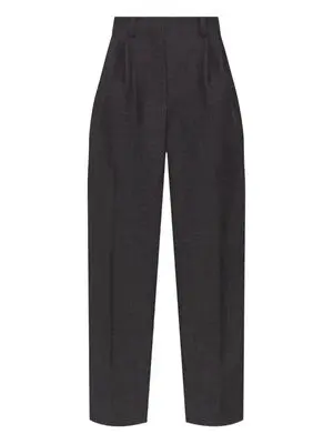 Givenchy Pleated Wool Trousers - Gray