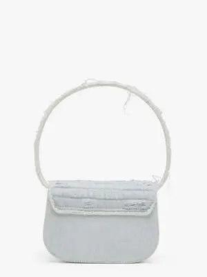 DIESEL® 1dr Denim Shoulder Bag With Rhinestone D Logo - Multicolor