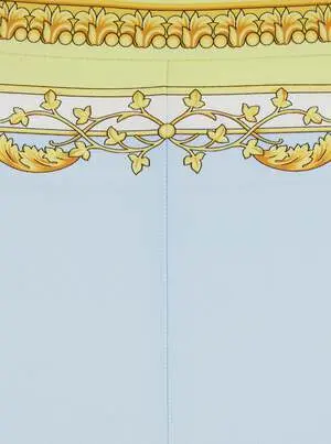Versace Leggings With All-over Baroque Print In Stretch Fabric For - Multicolor