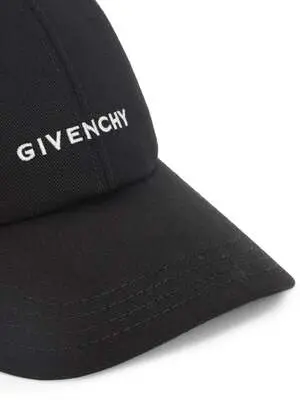 Givenchy Logo Embroidered Baseball Cap - Black