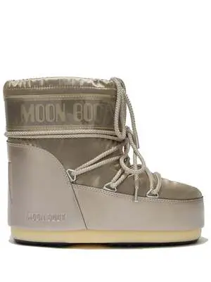 Moon Boot Icon Low Glance Snow Boots - Silver