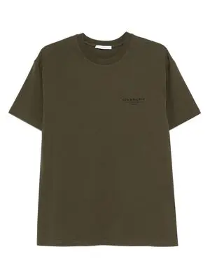 Givenchy Cotton T-shirt With Stamp Print - Green