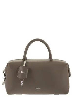 Max Mara Max Mara Holdall Medium Satchel In Natural Leather Multicolor