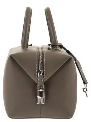 Max Mara Holdall Medium Satchel In Natural Leather - Multicolor