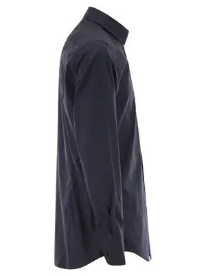BOSS Slim Fit Shirt In Easy-iron Stretch Cotton Poplin - Blue