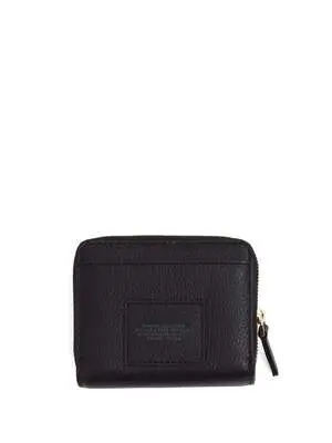 Marc Jacobs The Leather Mini Compact Wallet - Black