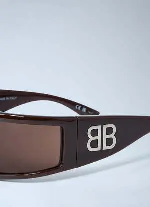 Balenciaga Sunset Rectangle Sunglasses - Multicolor