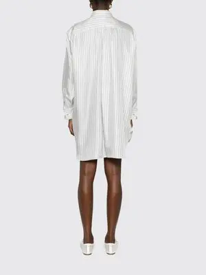 Max Mara Striped Silk Shirt Dress