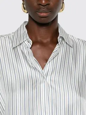 Max Mara Striped Silk Shirt Dress