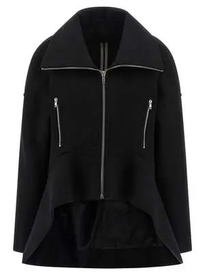 RICK OWENS RICK OWENS Draculimo Virgin Wool Cloth Coat